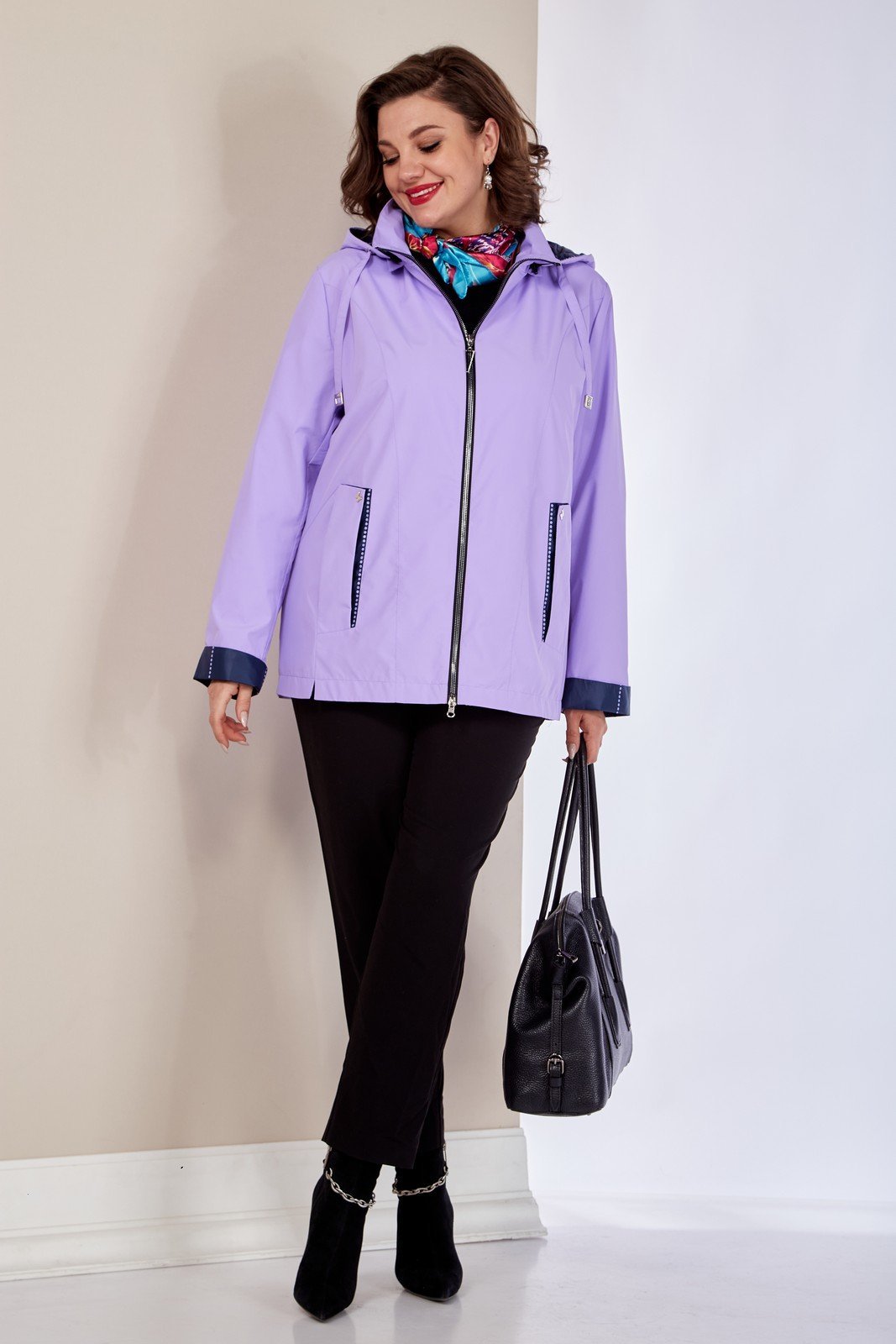 Куртка 2143 фиалка Shetti купить - 7% скидка | в наличии